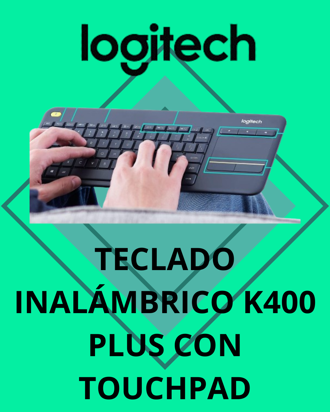 TECLADO INALÁMBRICO K400 PLUS CON TOUCHPAD – Tu tienda de Compras Online